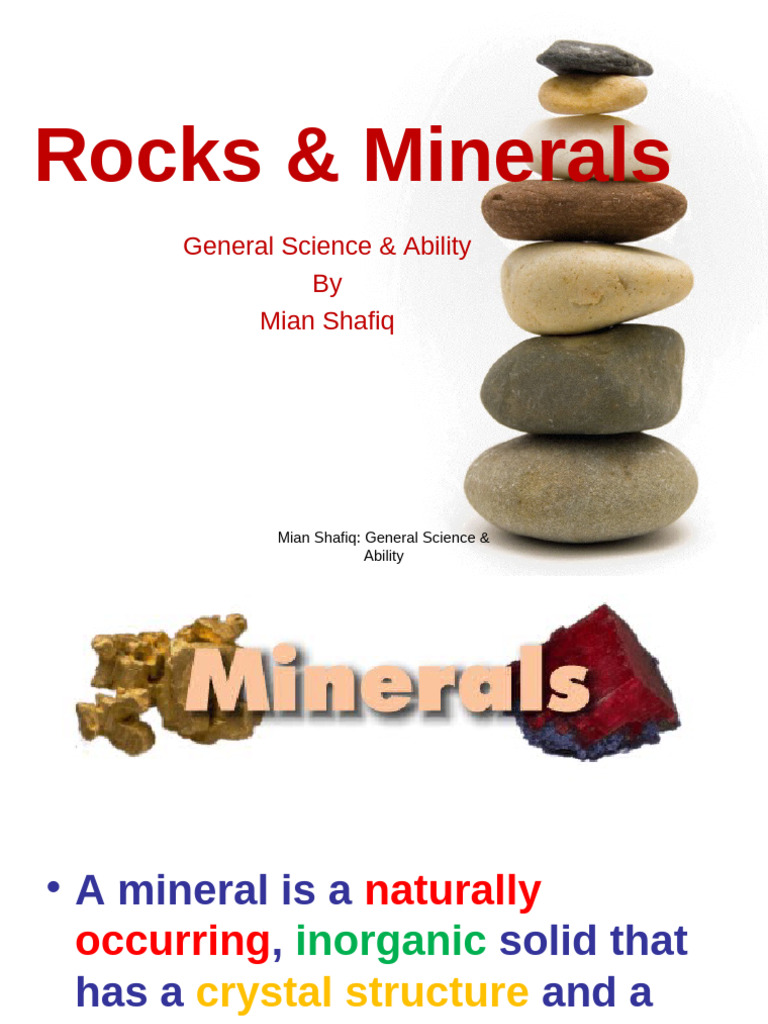 Understanding Minerals and Their Properties | PDF | Rock (Geology ...