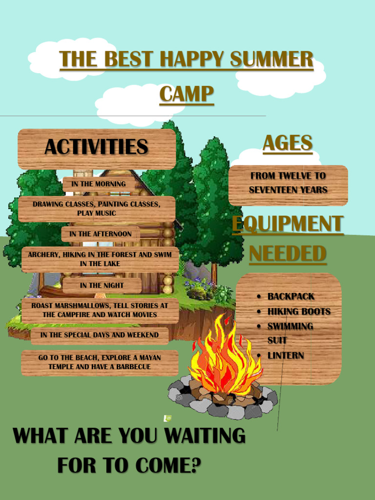 The Best Happy Summer Camp: Activities | PDF