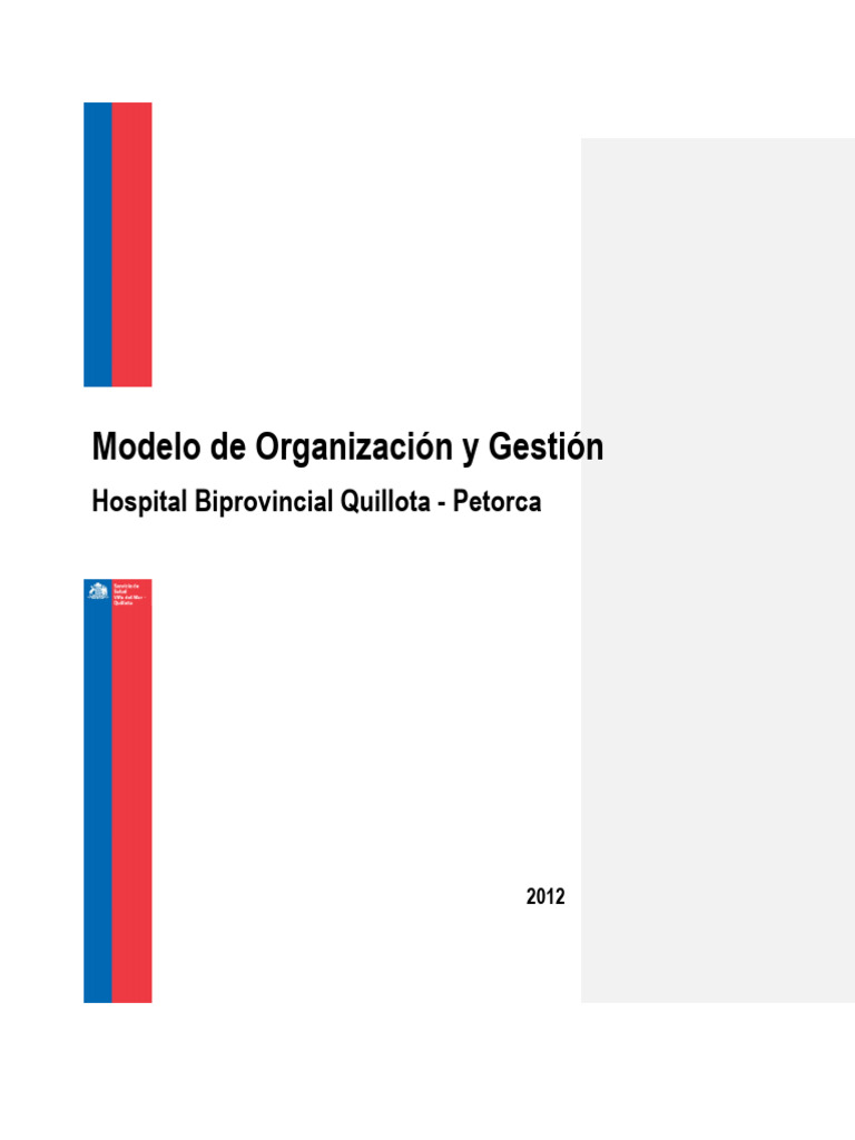 Modelo de Gestión Hospital Biprovincial 14092012 | PDF | Hospital | Medicina de Cuidados Intensivos