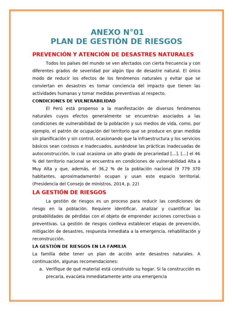 UNIDAD 8 - ANEXOS SEM 2 - CC.SS 1° | PDF | Riesgo | Defensa Civil