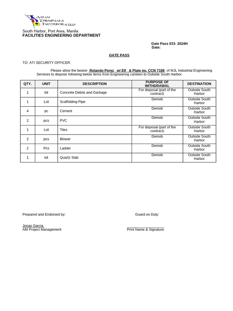 021-2024 Debris & Scrap Wooden Materilas (MJL - RP) 2-5-24 | PDF ...