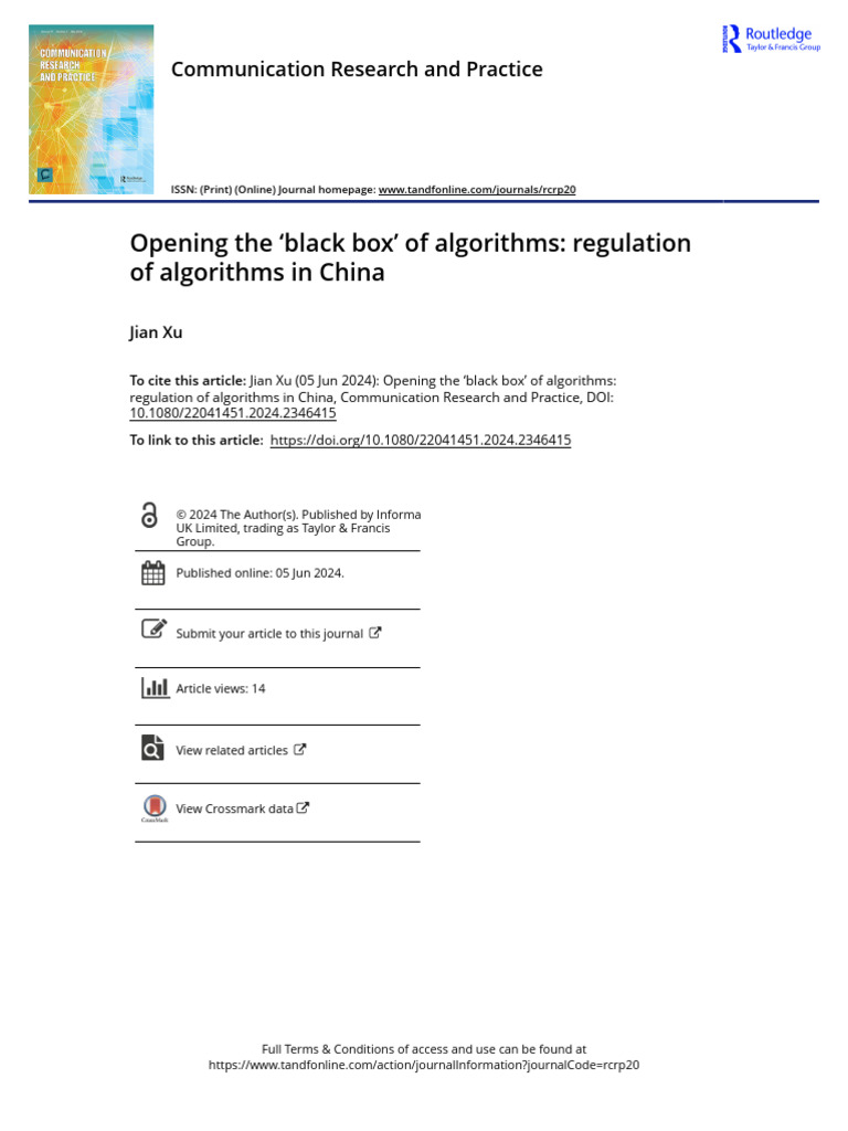 China's Algorithm Regulation Explained | PDF | Artificial Intelligence ...