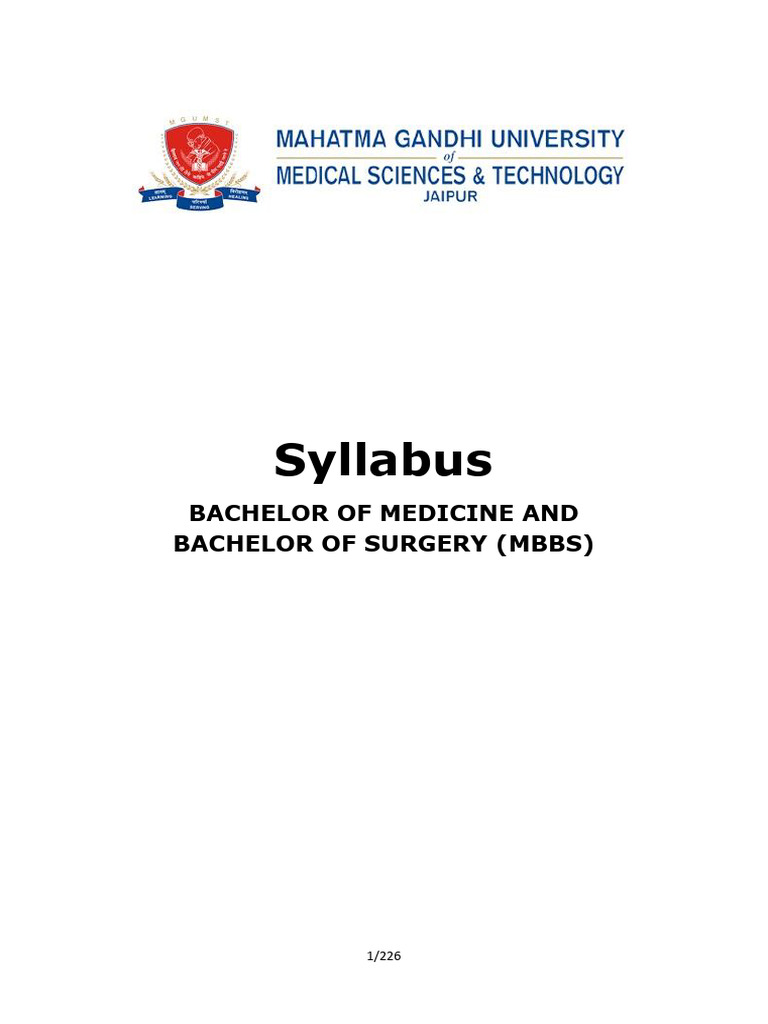 mbbs | PDF | University And College Admission | Medicine