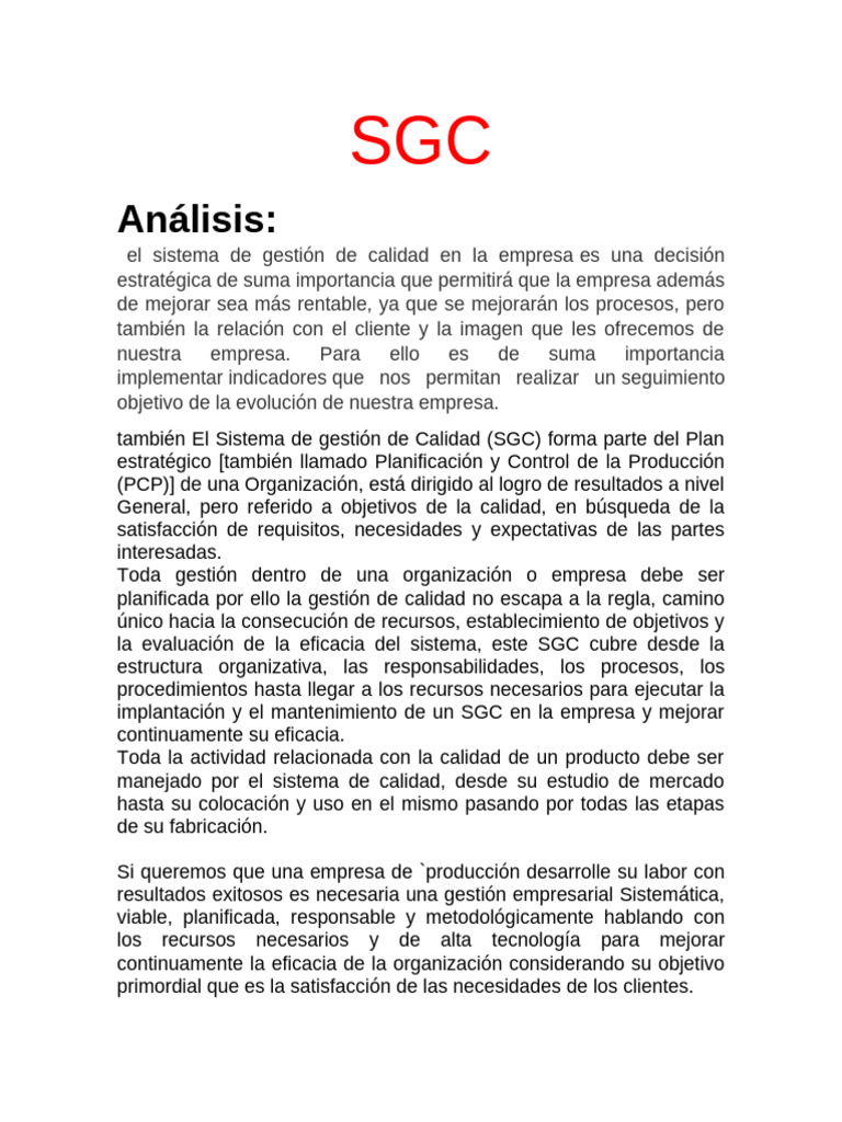 Implementación Efectiva del SGC en Universidades | PDF | Sistema de ...