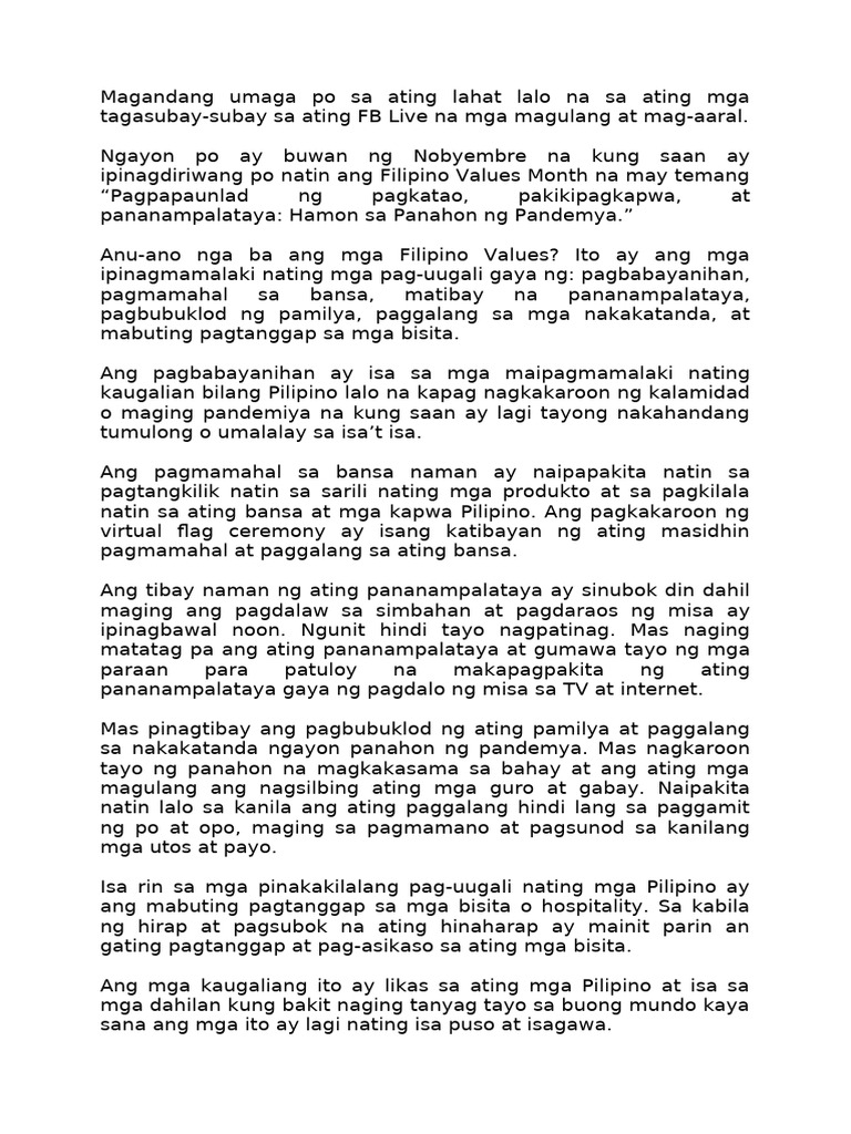 Speech Joy Final | PDF