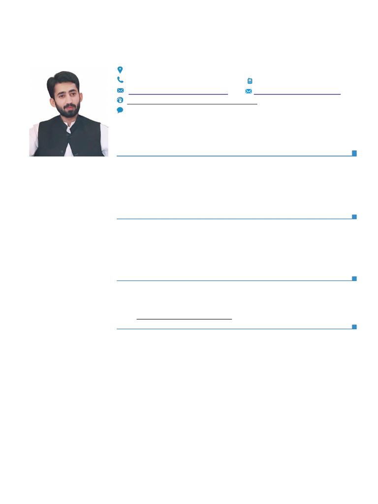 CV Muhammad Awais Arshad 1 | PDF | Weed | Agriculture