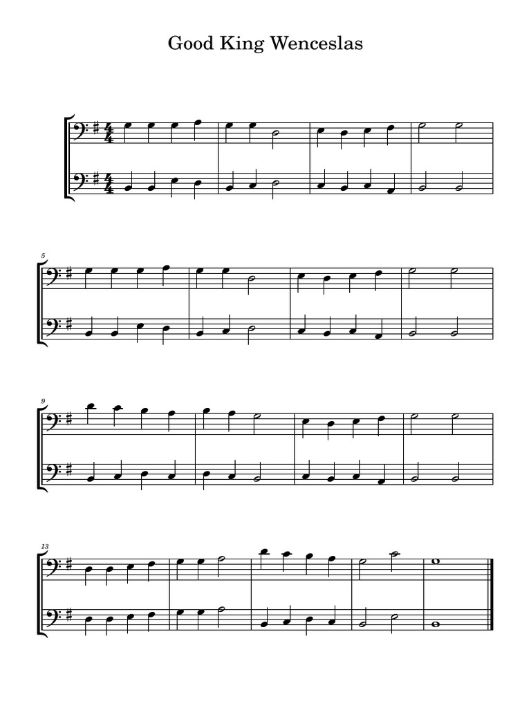 Good King Wenceslas | PDF