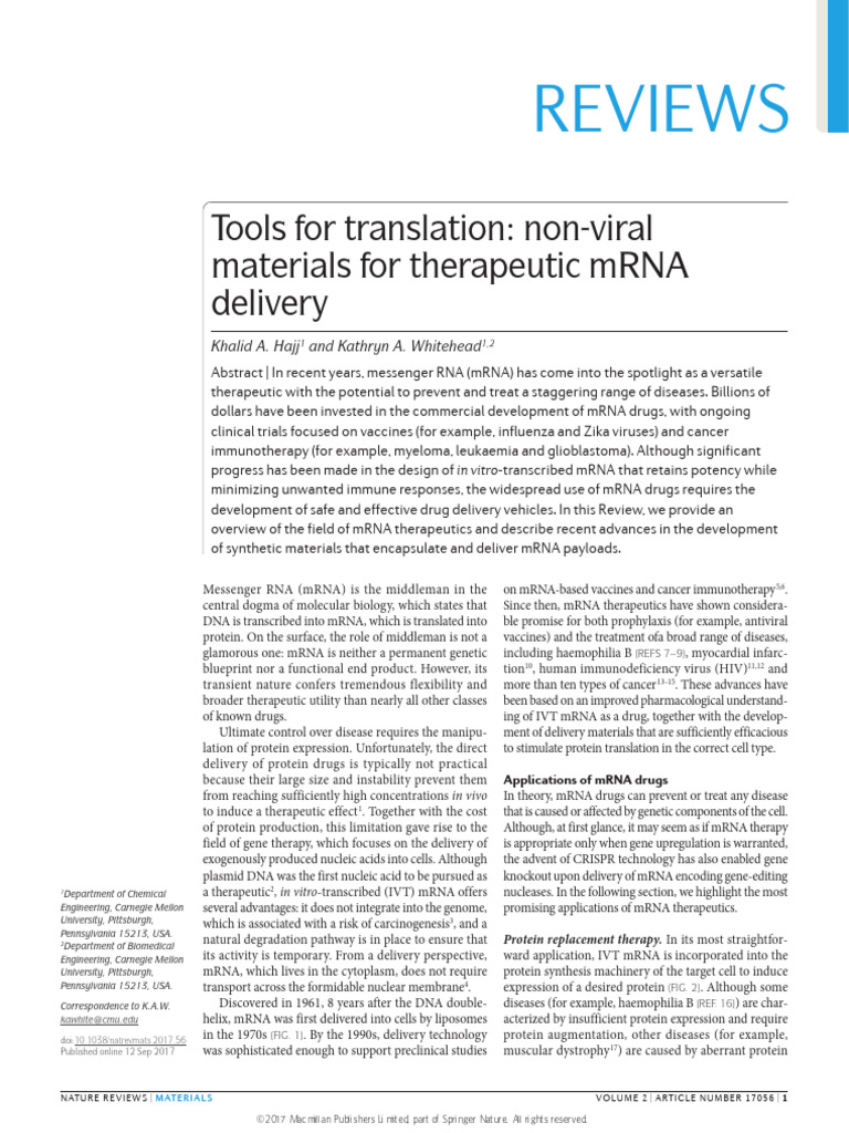 Na Trev Mats 201756 | PDF | Messenger Rna | Translation (Biology)