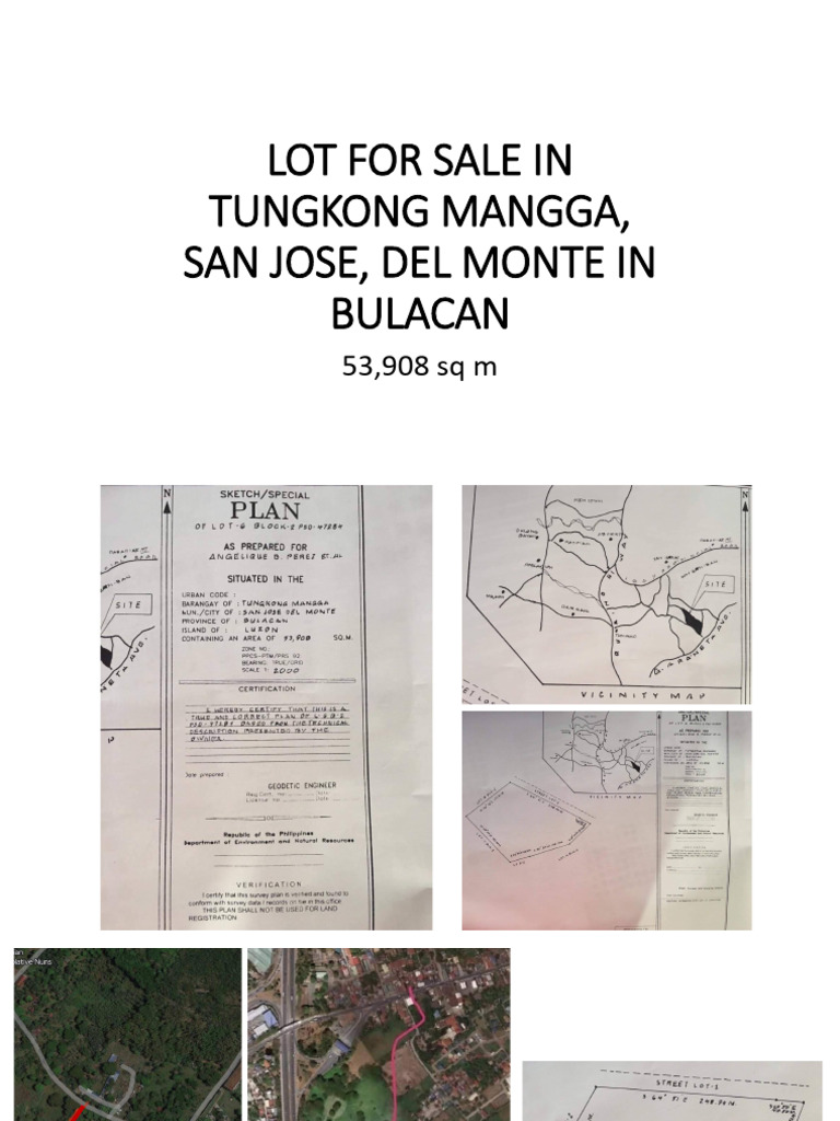 Lot for Sale in San Jose Bulacan | PDF