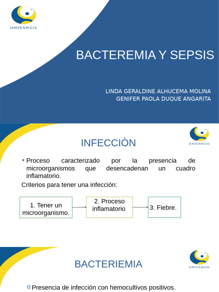 Bacteriemia y Sepsis: Criterios y Diagnóstico | PDF | Septicemia | Medicina CLINICA