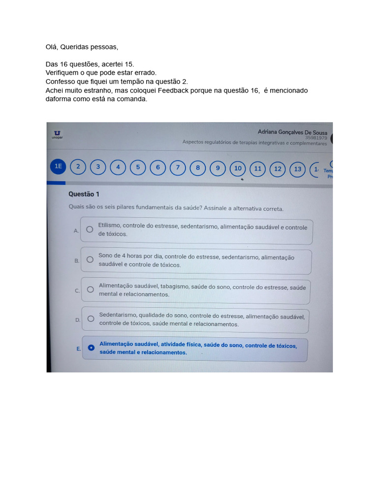Aspectos Regulatórios Prova Presencial | PDF
