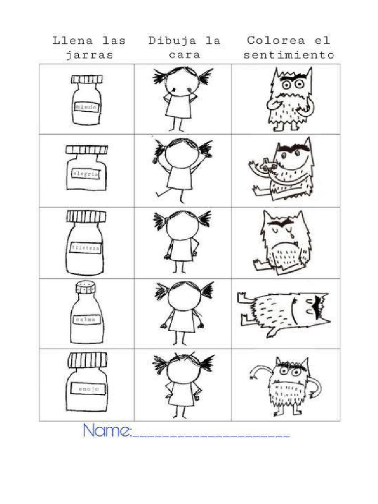 Act Dibuja La Cara y Colorea | PDF