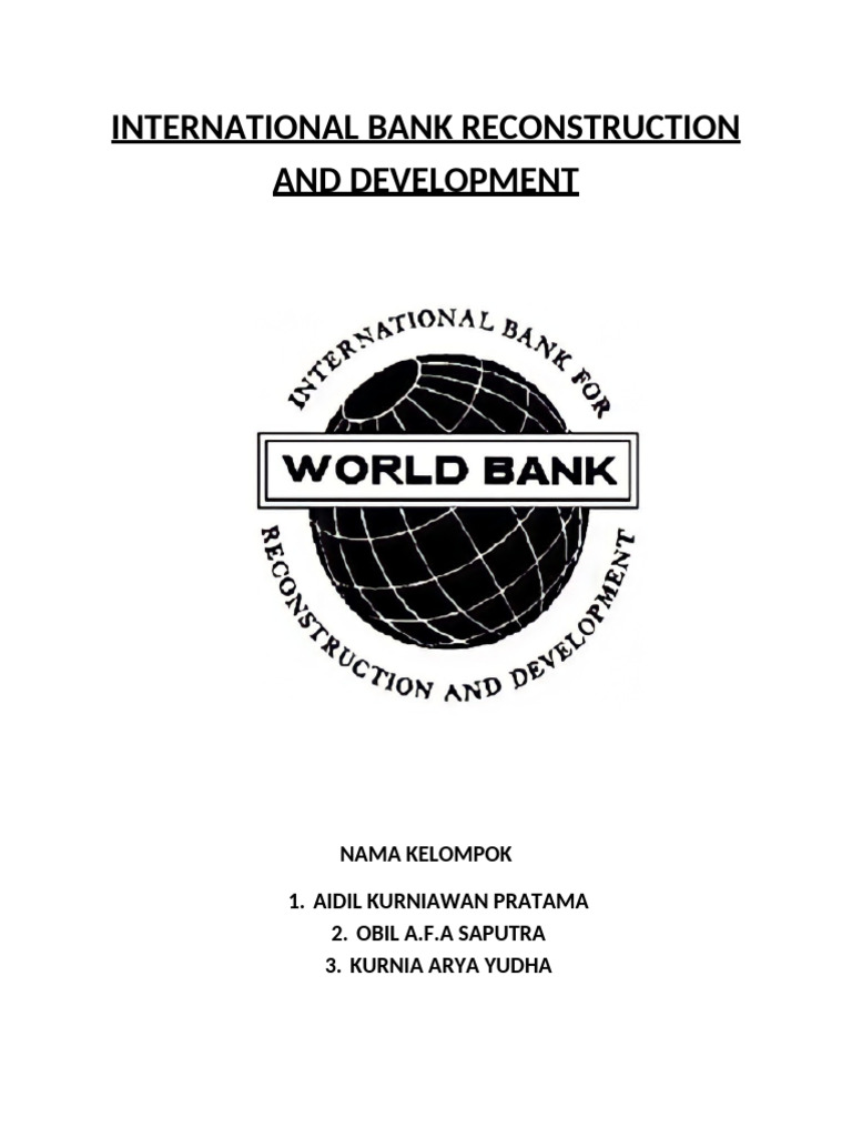 International Bank Reconstruction and Development | PDF