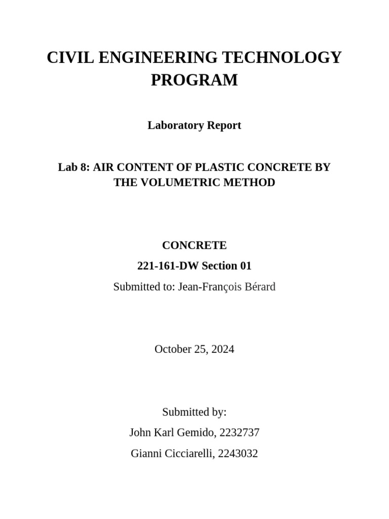 Civil Engineering Technology Program | PDF | Technology & Engineering