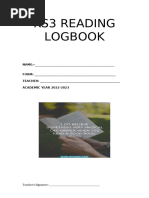 Book Club Reading Log Template | PDF