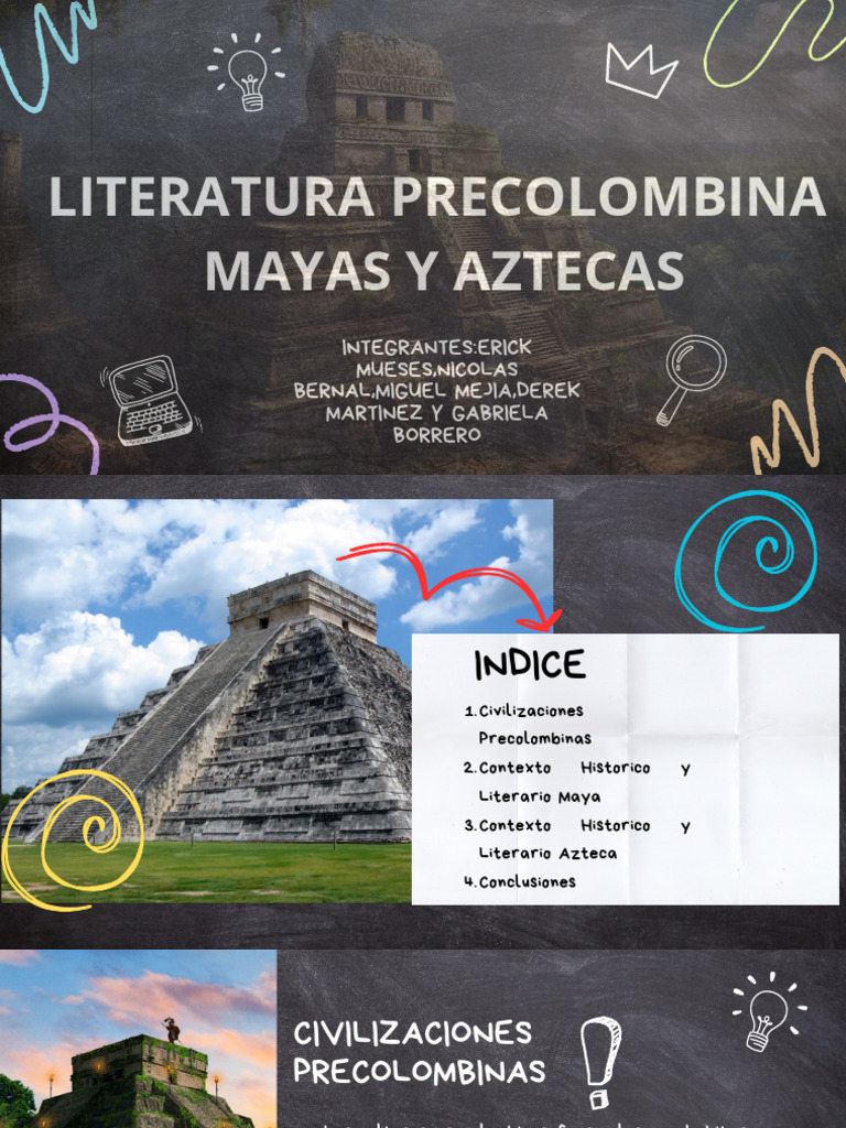 Literatura Precolombina Mayas y Aztecas | PDF | Civilización maya | Era precolombina