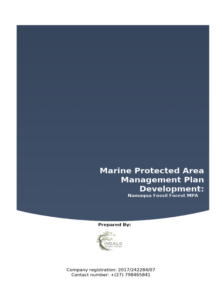 Marine Protected Area Management Area Development Plan Pdf Sustainability Conservation Biology