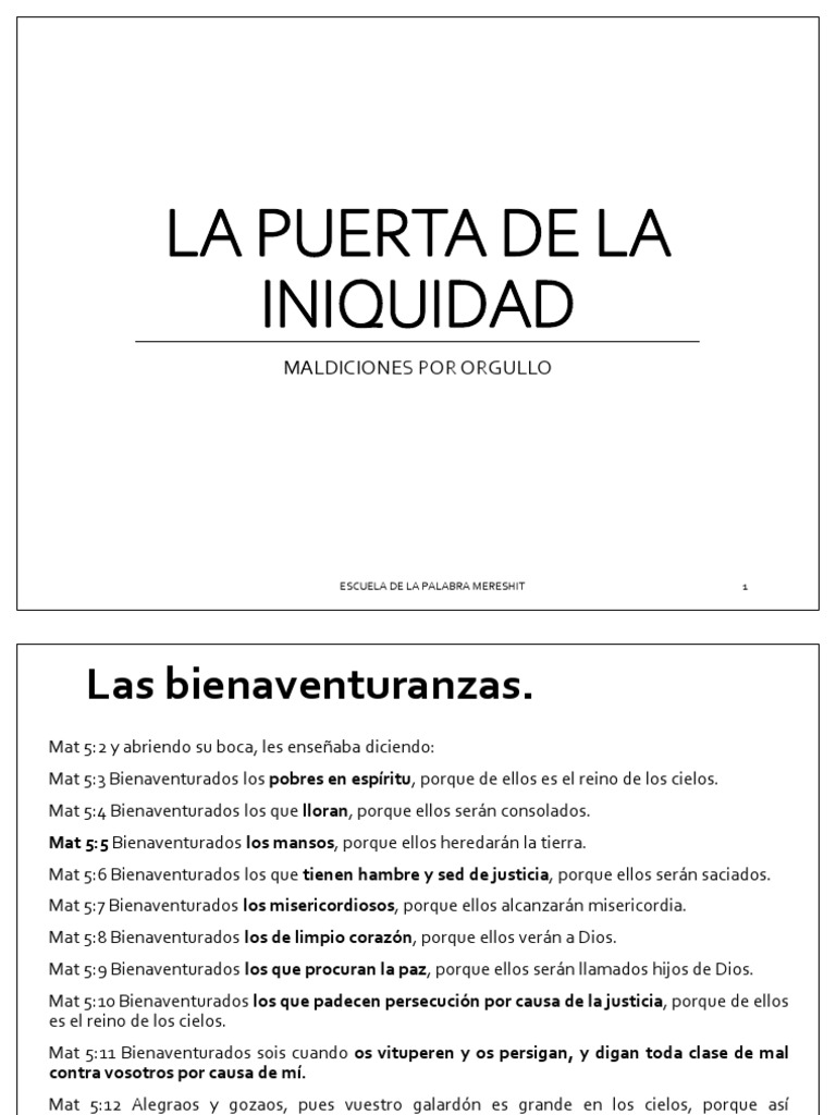 Orgullo y sus Consecuencias Espirituales | PDF | Orgullo | Pecado
