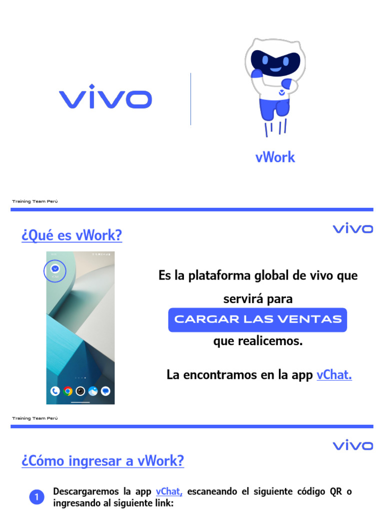 Uso de App VWork - Vivo Training v2 | PDF | Informática | Software
