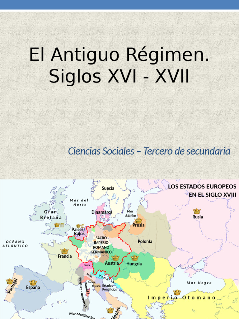 Mapa del Antiguo Régimen Europeo | PDF | Monarquía | Ciencias Políticas