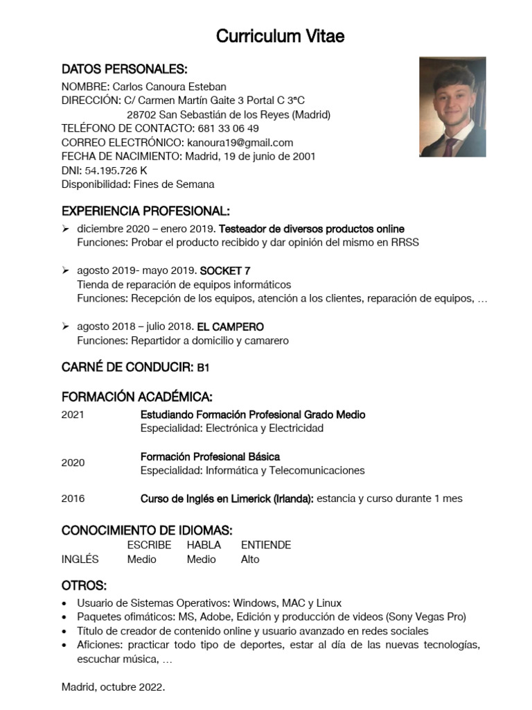 CV Carlos Canoura Esteban v.3 | PDF