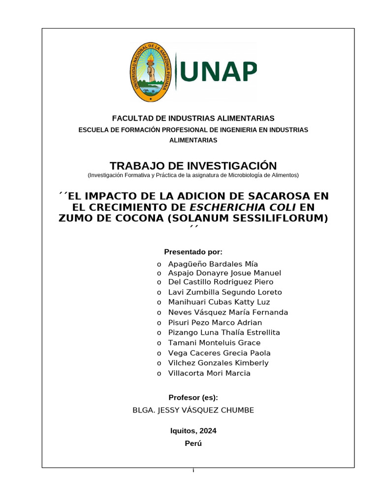 Estructura Trabajo de investigaciónAZUCARMICRO 3 OFIII (Recuperado Automáticamente) | PDF ...