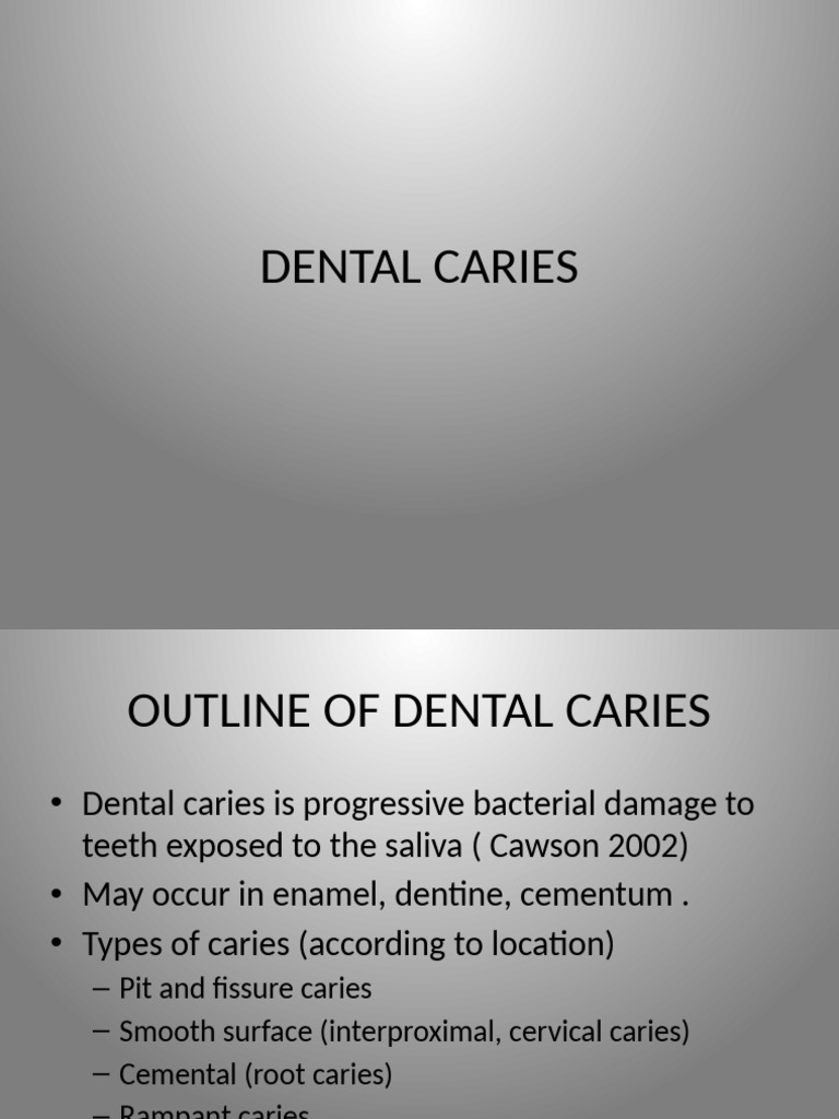 Dental Caries 2 Kyu | PDF | Tooth Enamel | Medical Specialties