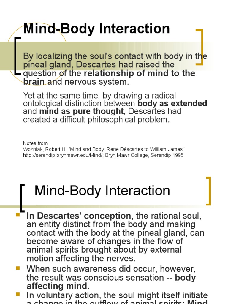 Mind Body Interaction | René Descartes | Mind