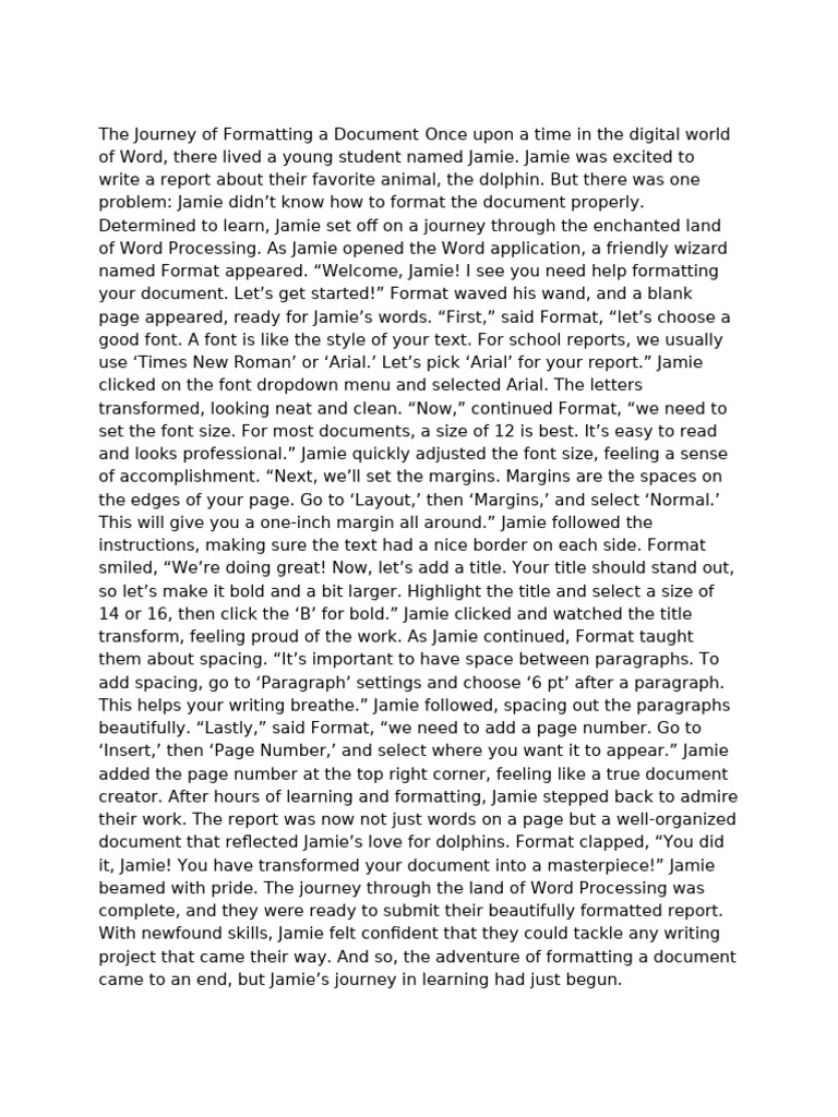 Formatting Guide for Students | PDF | Text