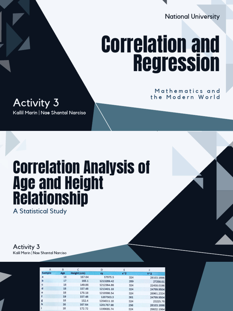 Activity 3 Correlation and Regression PDF | PDF