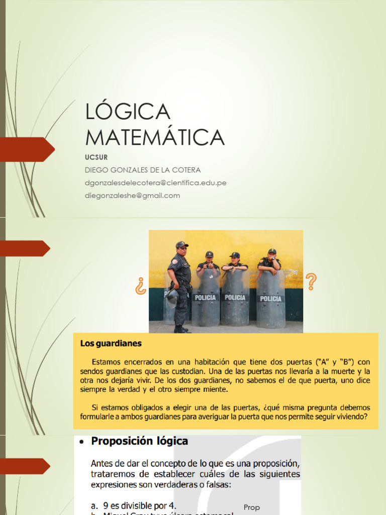 CLASE 2 | PDF | Proposición | Lógica matemática
