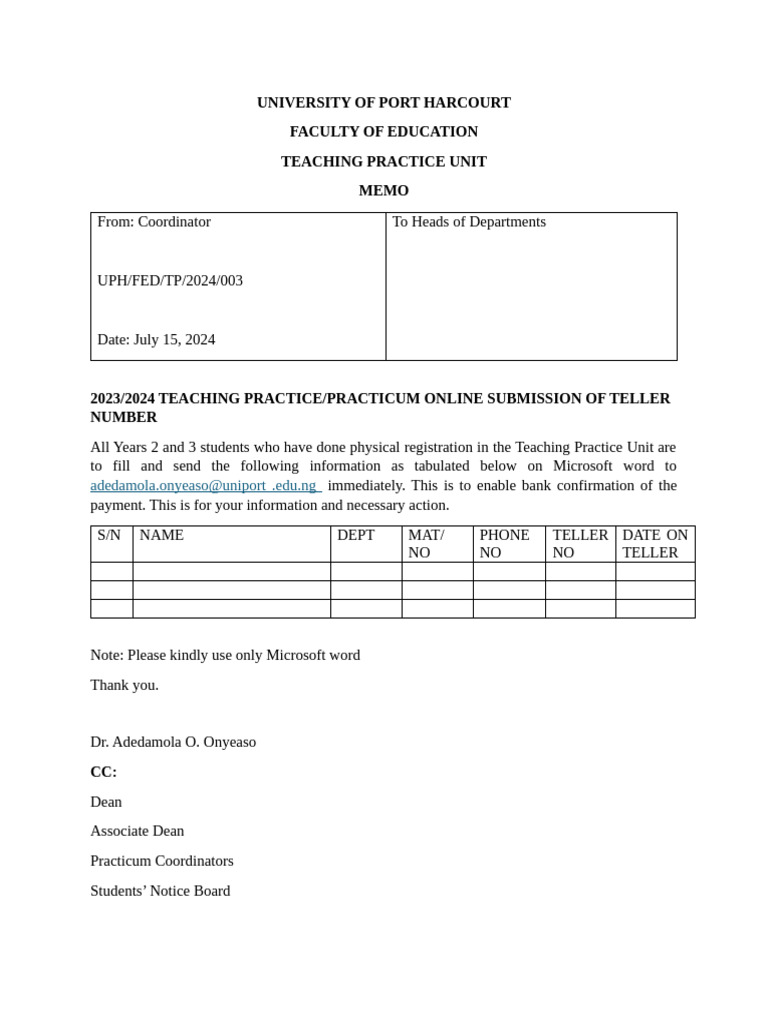 Online Submision of Teller Number | PDF | Career & Growth