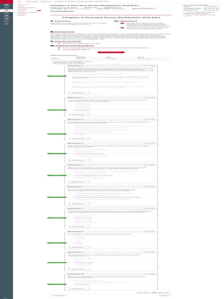 Chapter 5 Practice Exam (Goldstein-2nd Ed.) : SPCE.680.802.OL.01.CLAS ...