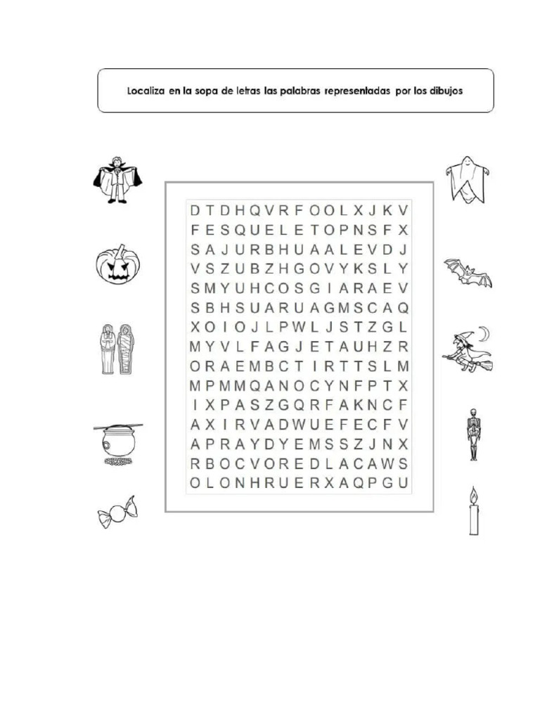 Sopa de Letras Halloween | PDF