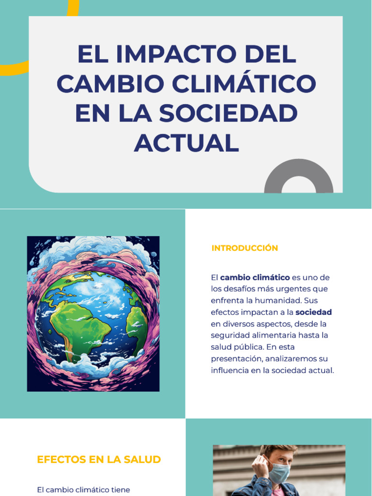 Slidesgo El Impacto Del Cambio Climatico en La Sociedad Actual ...