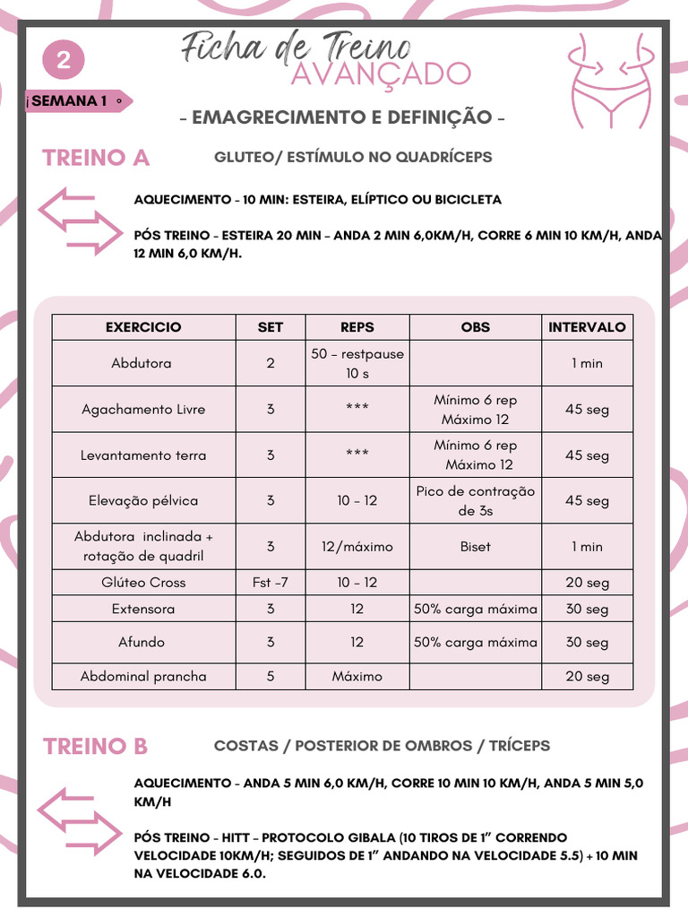 006+ +Emagrecimento+e+Definicao+ +avancado+ +ficha+2+ +semana+1+e+2 ...