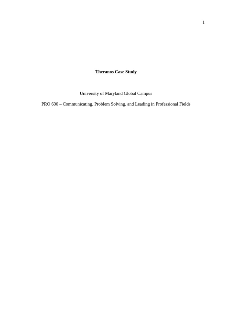 Team 3 - Theranos WhitePaper - Upload | PDF | Citation | Paragraph