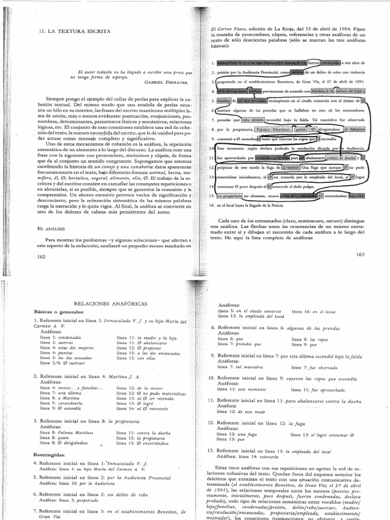 La Cocina de La Escritura - Daniel Cassany (Cap. 11) | PDF