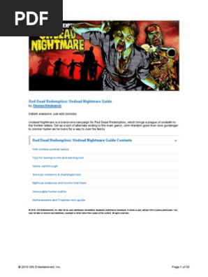 Red Dead Redemption Undead Nightmare Walkthrough Parte 1