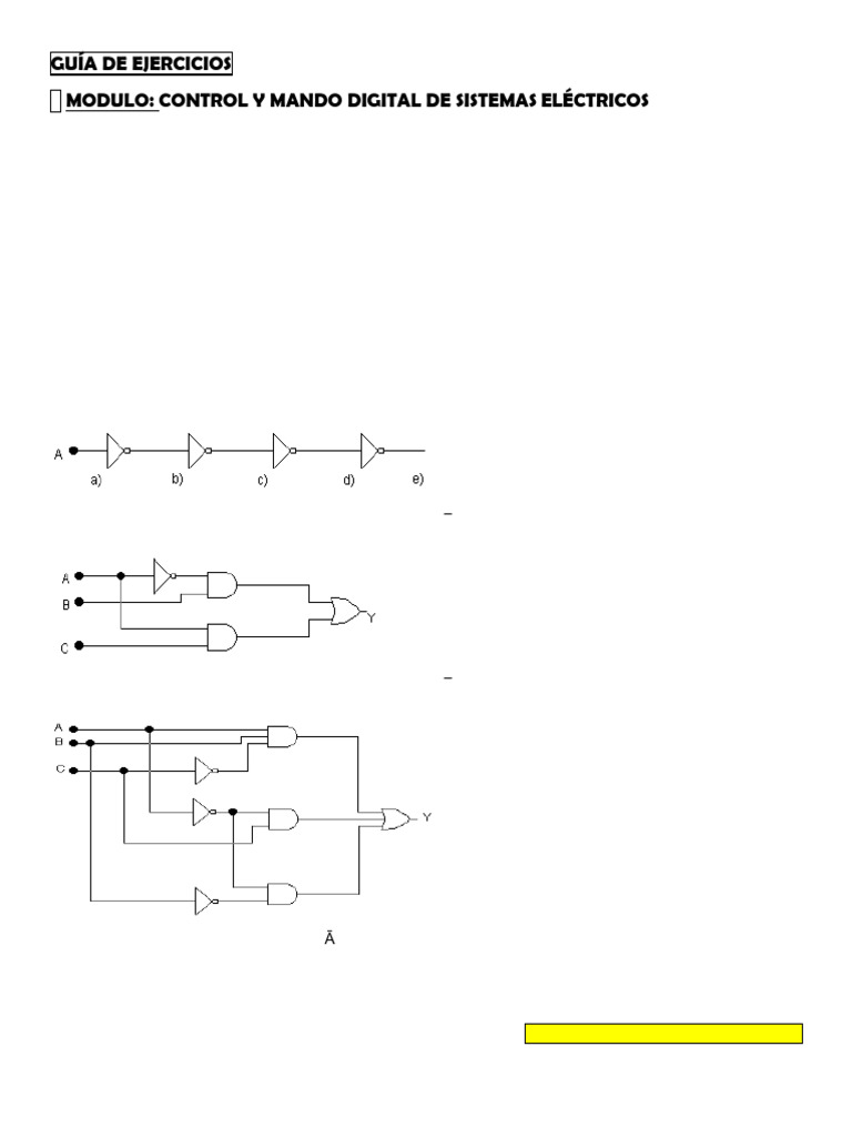 Guía de Ejercicios Control y Mando Digital de Sistemas Electricos | PDF ...