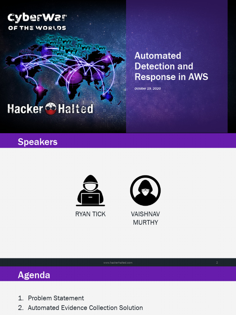 CyberWar - Automated Detection and Response in AWS | PDF | Amazon Web ... CyberWar - Automated Detection and Response in AWS | PDF | Amazon Web ...
