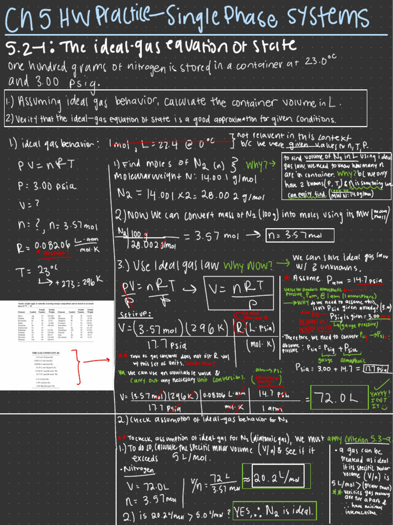 Ideal Gas Equation of State | PDF | Gases | Applied Probability