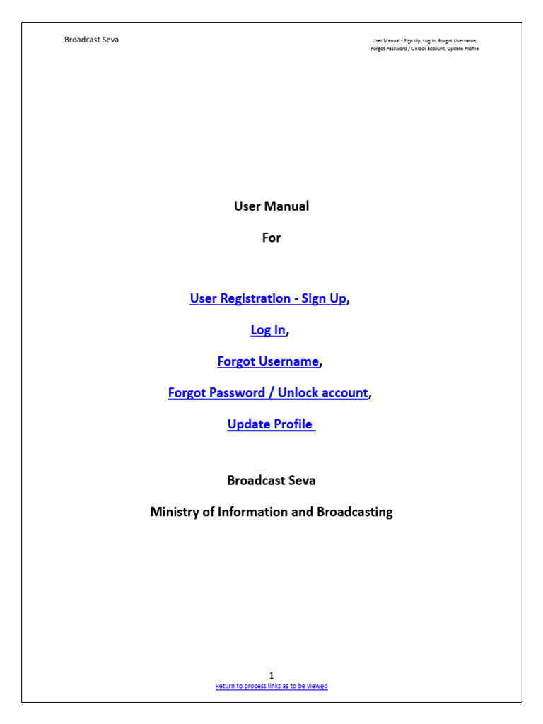 User Registration Process Manual | PDF | Login | User (Computing)