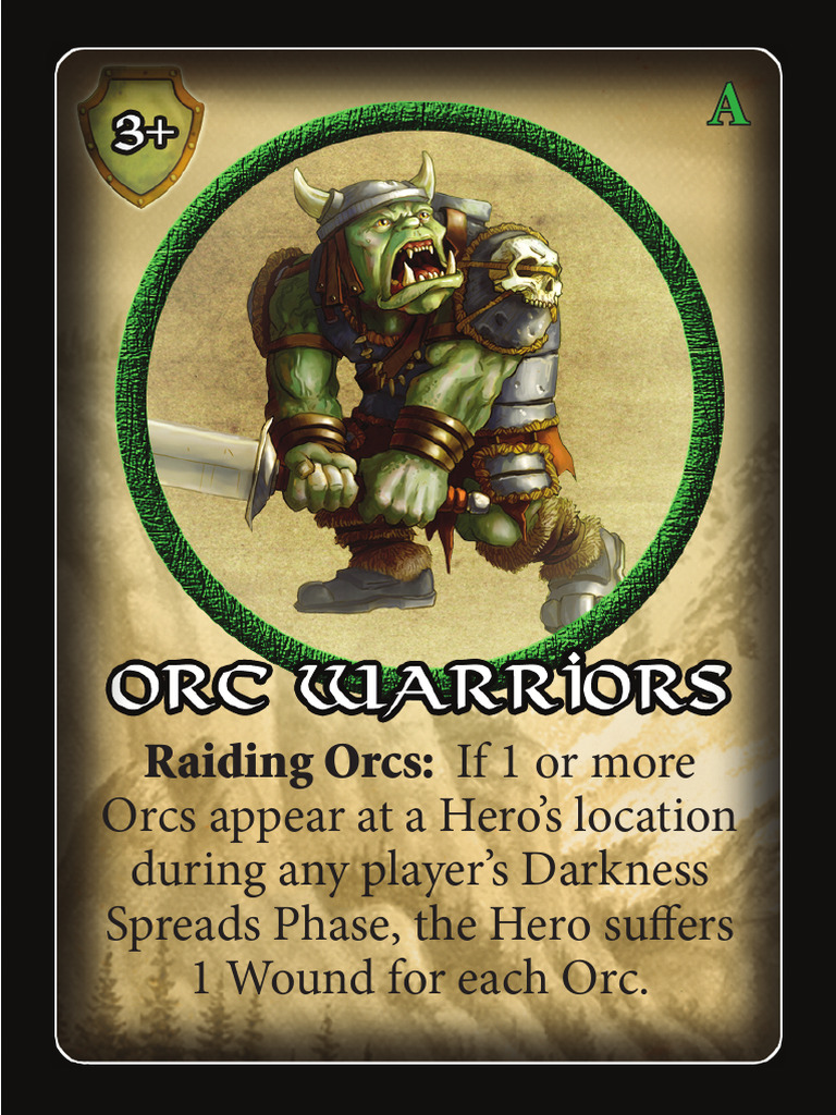 Defenders The Realm Minion Orcwarrior Alternative | PDF
