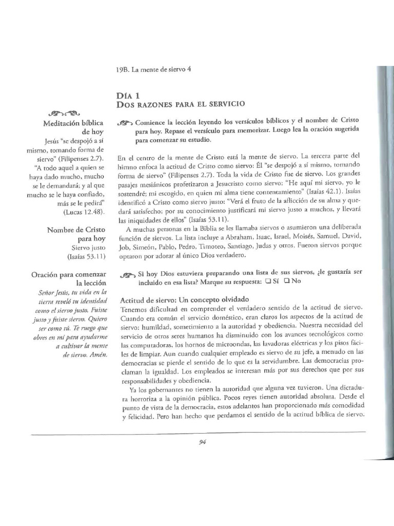 Unidad 6 dia 1 la mente de cristo | PDF