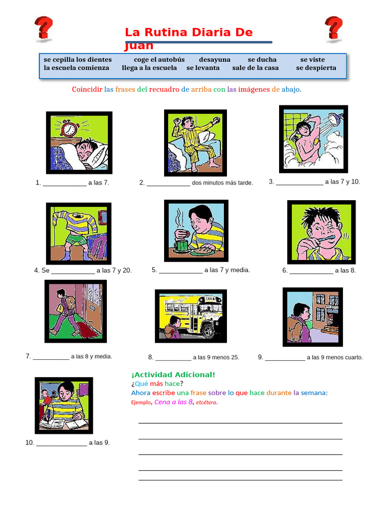 Rutina Diaria Comprension Lectora Content y El Aprendizaje de Id ...