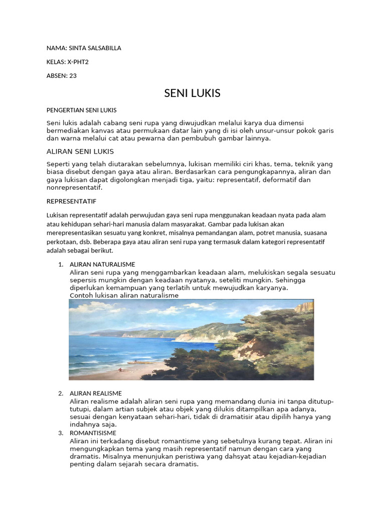 SBK Seni Lukis | PDF | Klasik | Fiksi Umum