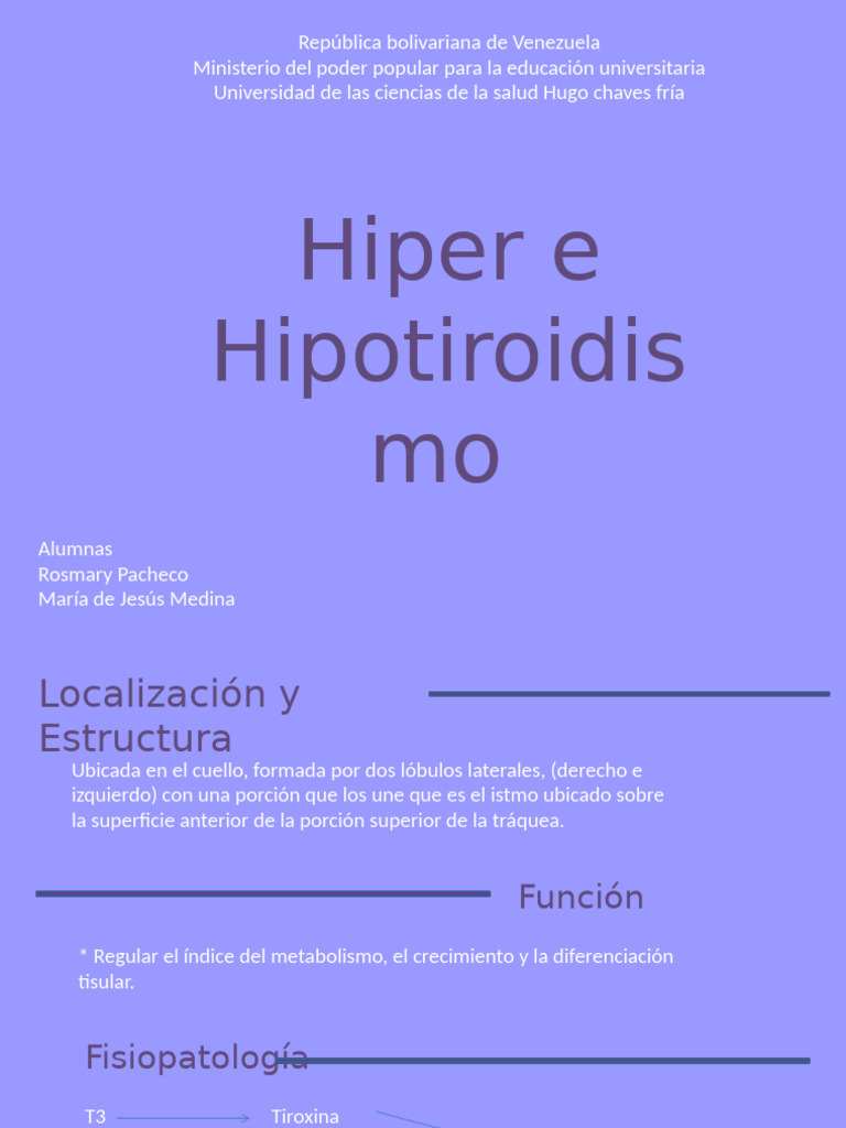 Hiper e Hipotiroidismo | PDF | Tiroides | Hipotiroidismo