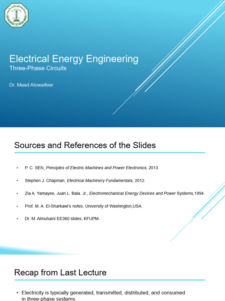 Part 1 Three Phase Circuits | PDF | Ac Power | Electrical Impedance