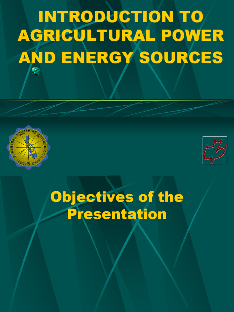 Agricultual Power and Energy Sources | PDF | British Thermal Unit ...